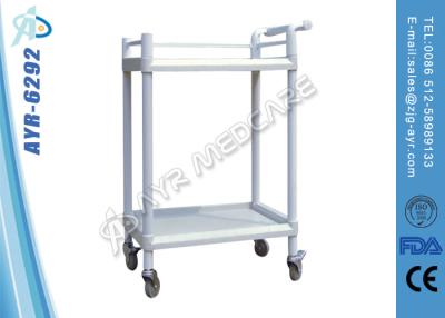 China Pushing Handle Plastic Hospital Medical Trolleys / Medical Utility Trolley for sale
