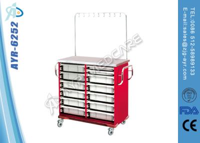 China Medical Equipment Metal Steel IV Treatment Infusion Medical Trolleys For Patients for sale