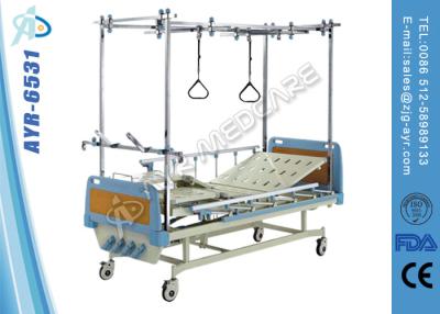 China Hospital Orthopaedics Traction Bed , Four Function Manual Hospital Bed for sale