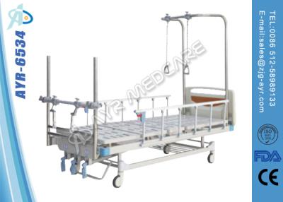China Cold rolled steel Manual Hospital Bed SS Orthopaedics bed with Side rails for sale