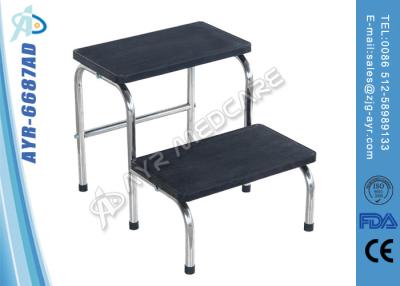 China Stainless Steel Hosptial Bed Accessories Double Foot Step For Patients for sale