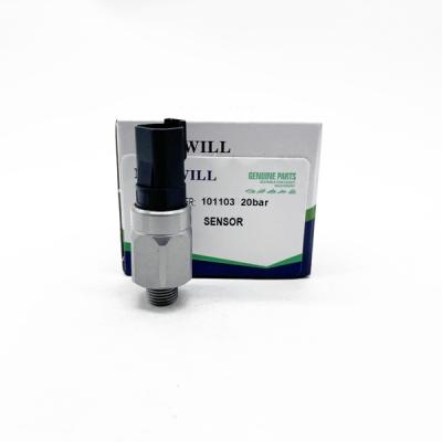 China 101103 Pressure Sensor 15 Bar Excavator Electrical Parts For XE210 XE370 for sale