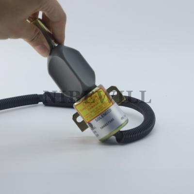 China New OEM Stop Solenoid 12V / 24V Shutoff Solenoid Fit For Kobelco E215 Excavator for sale