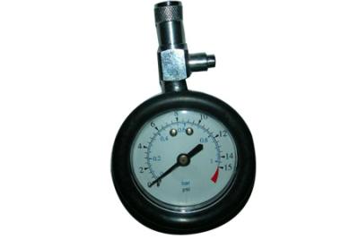 China 0-15 PSI 2 Inch Pressure Gauge Air Pressure Gauge Bleeder Valve Rubber Boot for sale