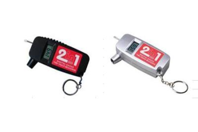 China Tread Depth Digital Tire Pressure Gauge Air Accessories 2-in-1 Multi Tool for sale