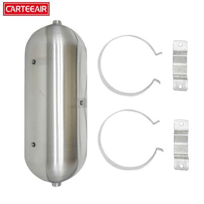 China Seamless 3 Gallon Aluminum Air Suspension Tanks 200 PSI Max 3.5mm Wall Thickness for sale