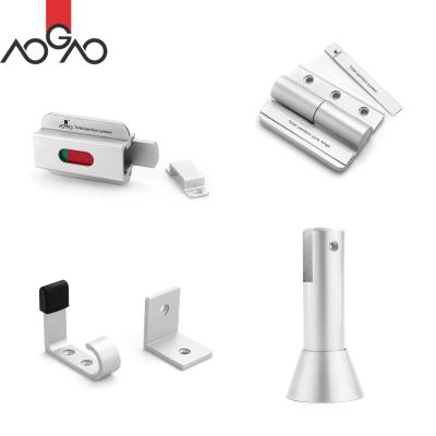 China Modern Toilet Partition Door Hardware SS Toilet Cubicle Fittings for sale