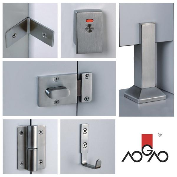 Quality Easy Maintain Toilet Partition Hardware Customizable Toilet Stall Hardware for sale