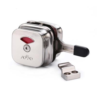 China Mirror Polished WC Cubicle Locks Anti Corrosion SS Commercial Toilet Cubicle Locks for sale