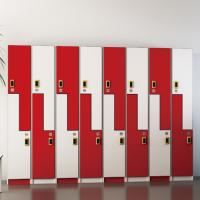 Quality HPL Classroom Lockers Red Blue White Waterproof Education Lockers for sale