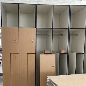 China Eco Friendly School Lockers Phenolic Laminate HPL Antique Changing Lockers for sale