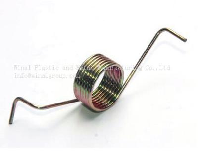 China Torsional spring,carbon steel,spring steel,size & plating can OEM per drawings. for sale