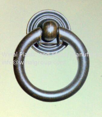 China Round pull ring furniture handle,L63mm*W51mm,antique bronze,size & finish can be OEM. for sale