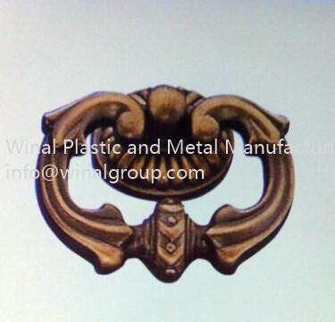 China Ancient red pull ring handle for cabinet,L66mm*W66mm,rust proof,durable,OEM size & finish. for sale