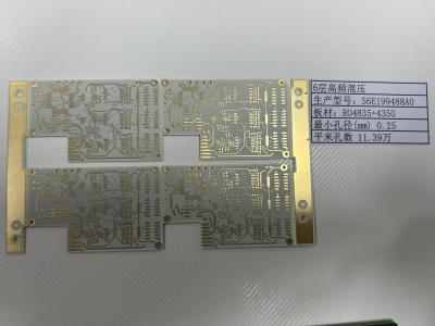 Quality Six Layers RO4835+4350 Rogers PCB Board High Frequency PCB Customized for sale