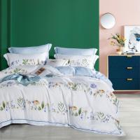 China Custom 100% Tencel Bedding Set Organic Silk Feel Queen King Size Moisture Wicking for sale