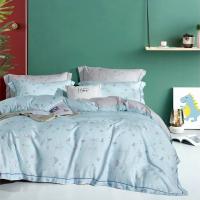 China 230TC Tencel Bedding Set 4pcs Luxury Solid Color Bed Sheets Queen King Custom Size for sale