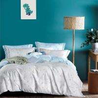 China 230TC Tencel Bedding Set 4pcs Luxury Solid Color Bed Sheets Queen King Custom Size for sale