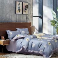 China 300 TC Luxury Embroidered Comforter Set Solid Color 100% Tencel Bedding for sale