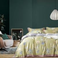 China 300 TC Luxury Embroidered Comforter Set Solid Color 100% Tencel Bedding for sale