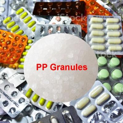 Cina Materia prima d'imballaggio del polipropilene dei pp della droga medica di plastica pura trasparente dei granelli in vendita