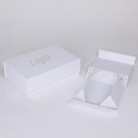 China White Matte Collapsible Magnetic Gift Boxes for sale