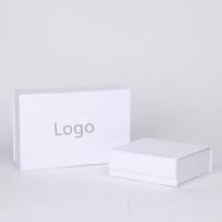 China White Matte Collapsible Magnetic Gift Boxes for sale