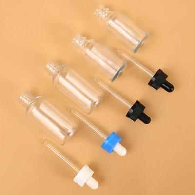 China Clear Essential Oil Empty Glass Dropper Bottles 5ml 10ml 15ml for sale