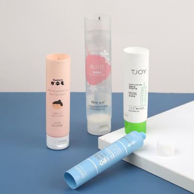 China Tubo de empacotamento cosmético macio do PE biodegradável para a loção do corpo do creme da mão à venda