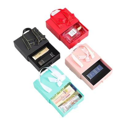 China Colorful Cosmetic Gift Box For Lip Gross Hand Scream Skin Care Drawer Paper Box for sale