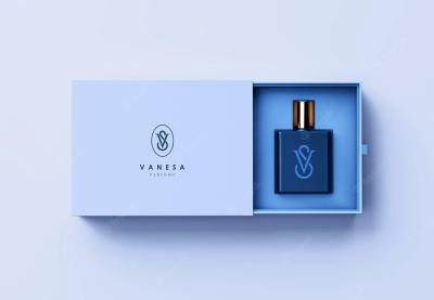 China Customizable 2 Cavities Insert Perfume Gift Box with Window Cut-out for Luxury Fragrance Packaging for sale