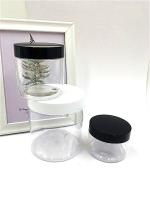 China Cosmetic Pet Plastic Jar 100ml Clear Spice Jars Packaging for sale