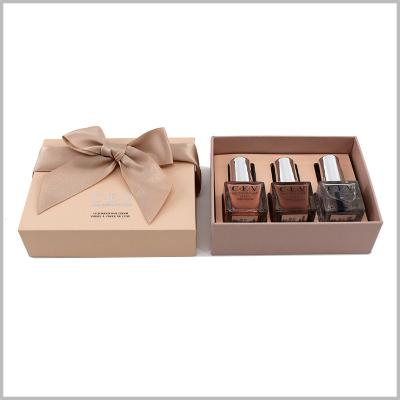 China Rigid Nail Polish Set Box With EVA Insert Nail Polish Kit Box for sale