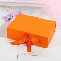 China Customized Innovative Biodegradable Packaging Pink Collapsible Gift Boxes With Silk for sale