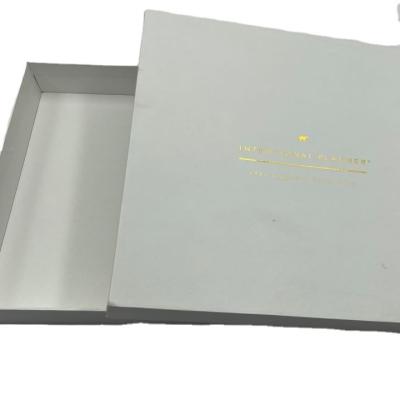 China Universal Custom Handmade Luxury Matt White Lip And Base Gift Paper Box For Scarf for sale