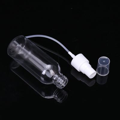 China 20ml30ml50ml60ml100mlPET Round Fine Mist Spray Bottle Plastic Container Custom Logo Pump Sprayer for Beach and Pool Days for sale