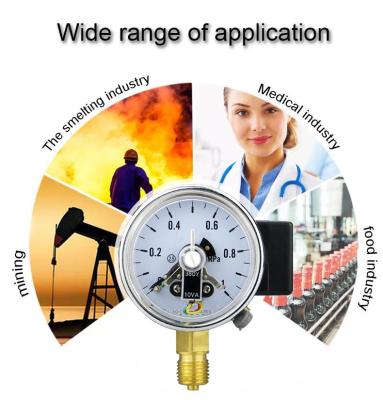 Cina 62.5mm Nominal Diameter 30va Pressure Gauge for Air Compressor and Hydraulic Vacuum in vendita