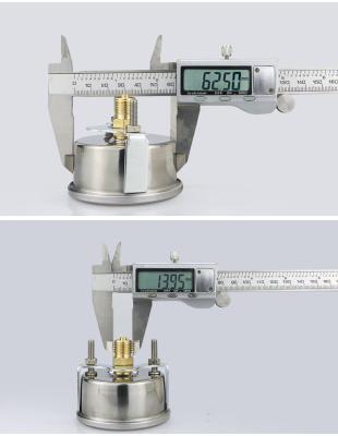 China 62.5mm NPT1/4 Spring Tube Manometer with 16bar Nominal Diameter and NPT1/4 Connection for sale
