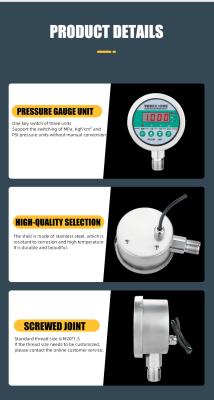 China 80mm Stainless Steel 24V Digital Pressure Controller for On-line and Off-line Control for sale