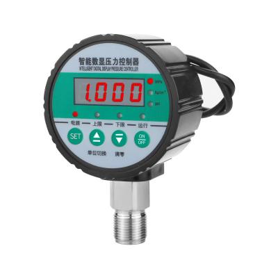 中国 80mm High Precision 0.5%FS DC220V Intelligent Digital Electric Contact Pressure Gauge 販売のため