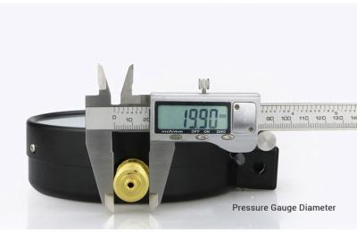 China Medidor de presión de conexión inferior de 150 mm 60 bar 1,6% con manómetro de resistencia remoto en venta