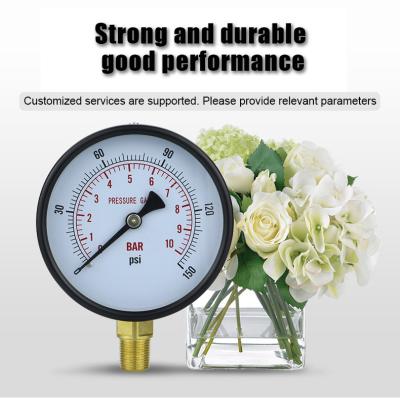 中国 100mm 10bar Dry Vacuum Compound Manometer Pressure Gauge for Industrial Applications 販売のため