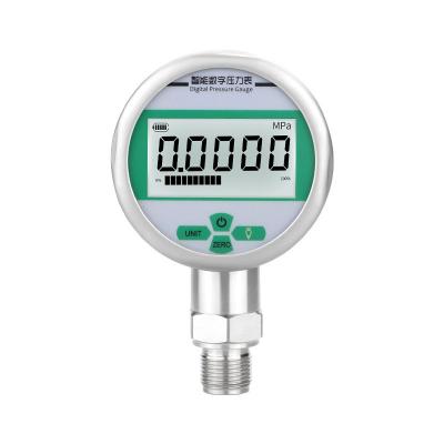中国 Two Size 7 Batteries 0.4%FS Stainless Steel Digital Pressure Gauge for Water Gas Liquid 販売のため
