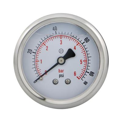 China Kundenspezifische Unterstützung 60mm Druckmessgerät mit NPT1/4-Dreh und axiale Rückverbindung zu verkaufen
