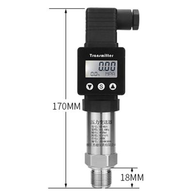 China OEM Support 304 Stainless Steel Pressure Transmitter with Small Micro Digital Display for sale