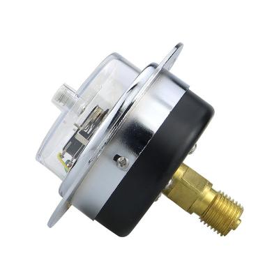 China 62.5mm Flange Type Magnetic Pressure Gauge with Electric Contact 0.1-60mpa M14*1.5 for sale