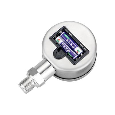 China 100mpa Precision Battery-Powered Digital Display Oil Pressure Gauge for NPT1/4 Thread for sale