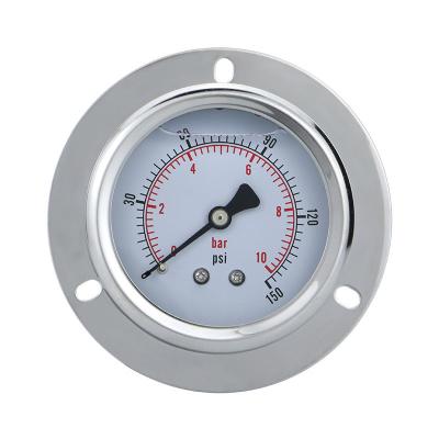 China High Precision Copper Joint Manometer Flange Type Pressure Gauge Hydraulic 0.1-60mpa 2.5% for sale