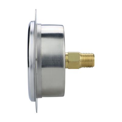 China High Precision Copper Joint Manometer Flange Type Pressure Gauge Hydraulic 0.1-60mpa 2.5% for sale