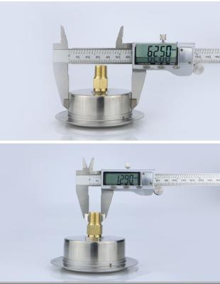 China High Precision Copper Joint Manometer Flange Type Pressure Gauge Hydraulic 0.1-60mpa 2.5% for sale